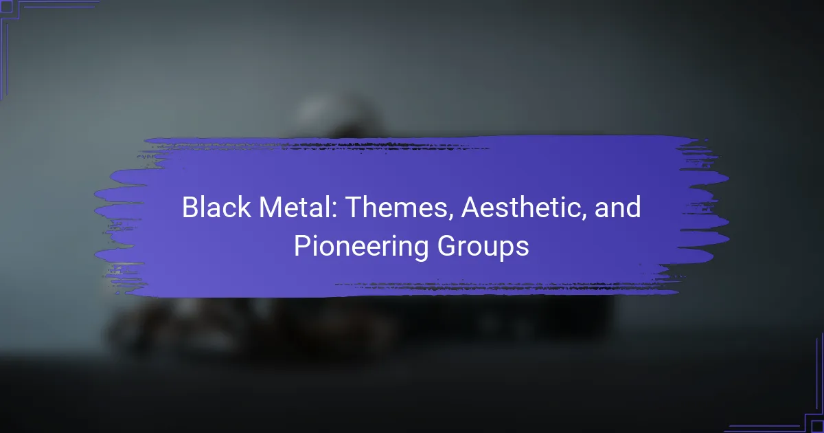 Black Metal Themes, Aesthetic & Pioneering Groups Explored